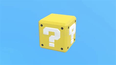 Rotating Question Mark Cube Seamless Loop Spinning Animation Of Cartoon Question Box D Render