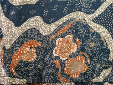 Batik With Flowers And Abstract Patterns Batik Is A Beautiful Work Of Art From Indonesia Stock