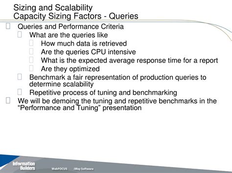 PPT WebFOCUS Sizing Scalability Guide PowerPoint Presentation Free Download ID
