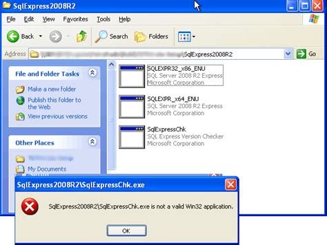 Sql Server 2008 R2 Vs Setup Project Sqlexpresschkexe Is Not A