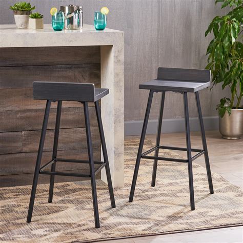 Ebern Designs Versatile Jut Barstool With Sturdy Construction And