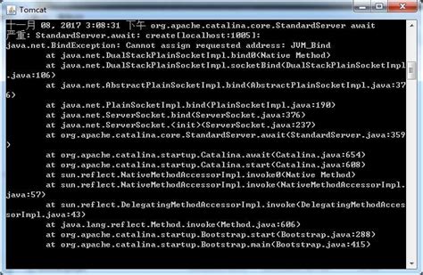 java web项目启动的时候jvm bind 真的是tomcat端口被占用了吗tomcat不同意了
