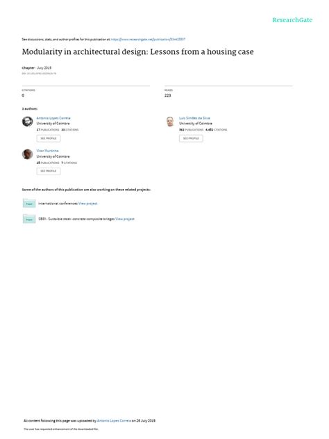 Modularity In Architecture Pdf Modularity Modular Programming