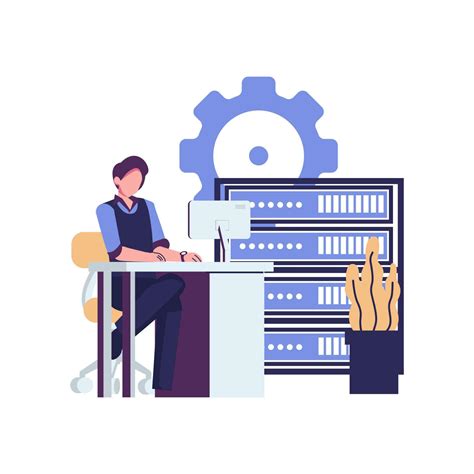 Big Data Job Flat Style Illustration Vector Design 35263163 Vector Art At Vecteezy