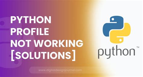 Python Cprofile Not Working Solutions