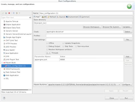 java how can i specify a appengine devserver port from within eclipse