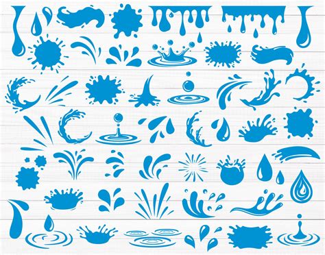 Water Drops Svg Splash Svg Water Svg Rain Drops Svg Raining Svg Rain Svg Water Droplet