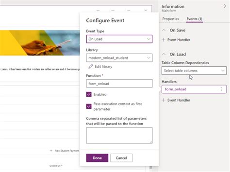 use formcontext and xrm in html web resource in dynamics 365 or model driven power apps