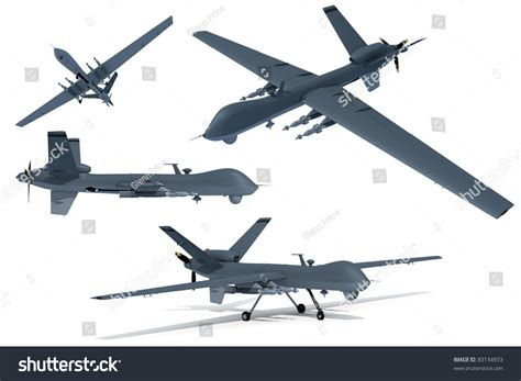Composite Renders D Model Unmanned Aerial Stock Illustration Shutterstock