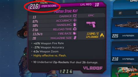 Borderlands 3 Item Score What Does It Mean Gamerevolution