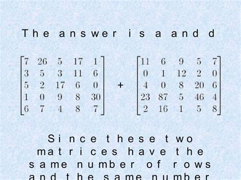 adding matrices pptx