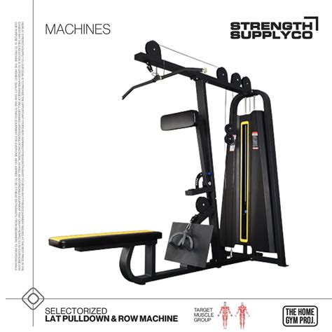 Selectorized Lat Pulldown And Row Machine Strength Supply Co