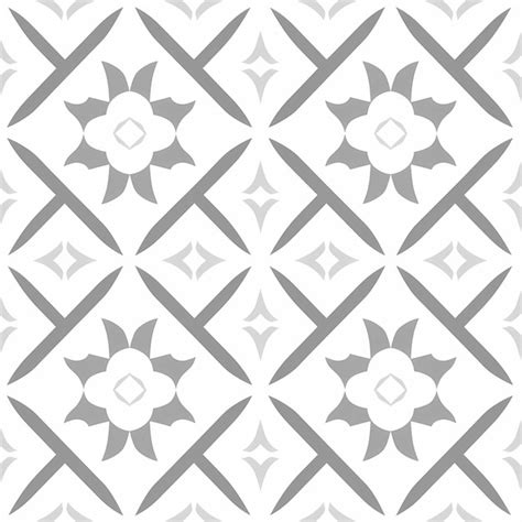 Premium Ai Image A Pattern Of Geometric Designs With A Flower Design
