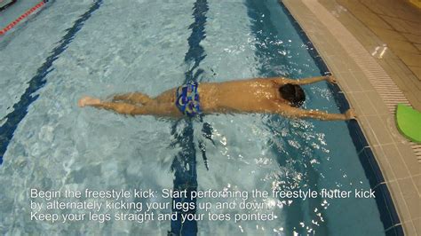 Freestyle Kick Hold The Poolside Without Breath