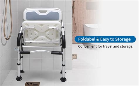 Shower Chair For Elderly And Disabled Folding Shower Chair