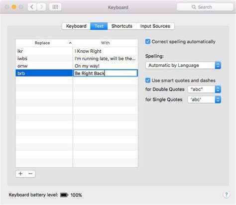 Using Text Shortcuts On Mac