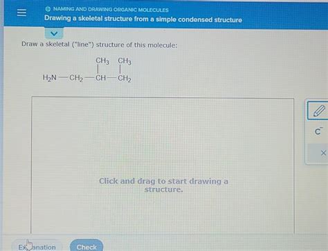 Solved Draw A Skeletal Line Structure Of This Molecule Chegg Com