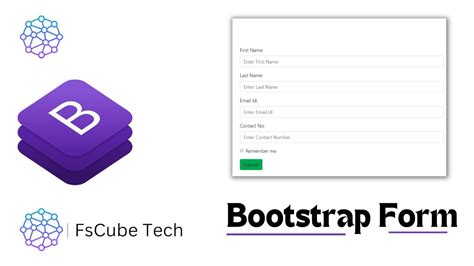 Bootstrap Form Design Create Bootstrap Form Fscube Tech Youtube