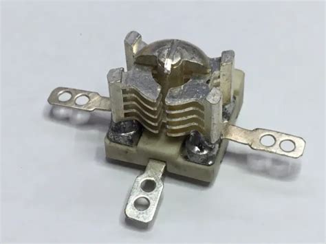 Variable Capacitor 3 10pf Rf Two Gang Type Radio Trimmer Silver