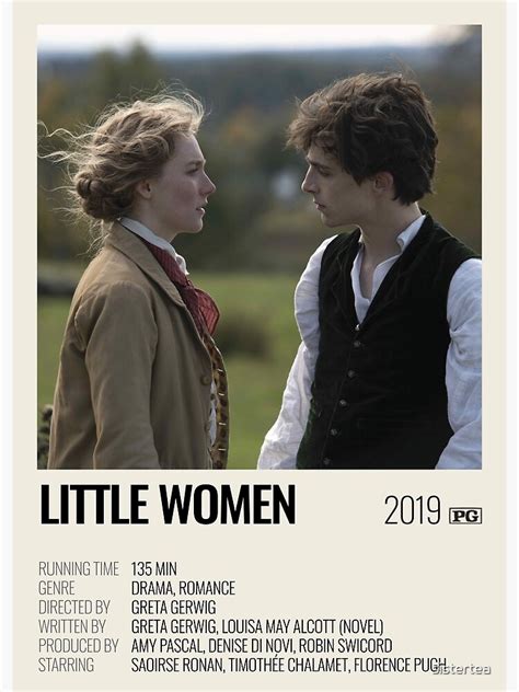 Little Women 2019 Movie Poster Poster For Sale By Sistertea Redbubble