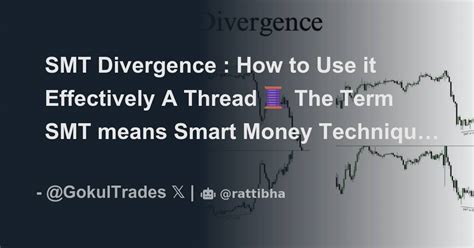 Smt Divergence How To Use It Effectively A Thread 🧵 Thread From Gokul Gokultrades Rattibha