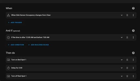 Turn On The Light Based On Motion Sensor Error Message Malformed