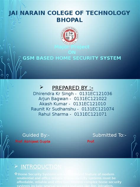 Gsm Based Home Security System Pdf Power Supply Microcontroller