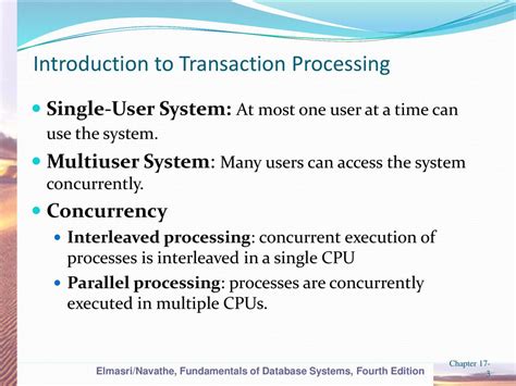 Lec 9 Introduction To Transaction Processing Concepts And Theory Ppt