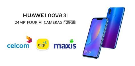 Huawei Nova I Now Available In Celcom Digi And Maxis Postpaid Plans From Rm Technave
