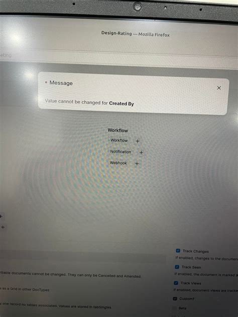 Values Cannot Be Changed For Created By Customize ERPNext Frappe Forum