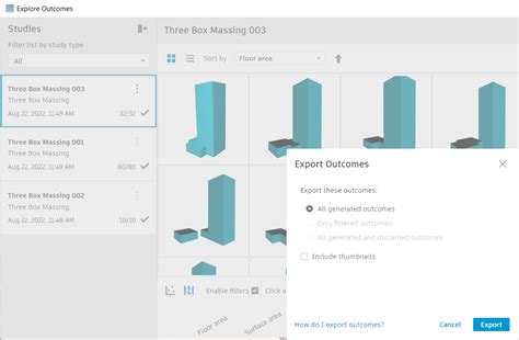 Cant Export Filtered Results Generative Design Dynamo