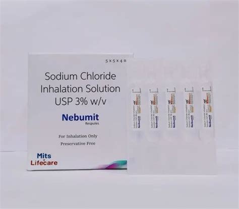 Nebumit Sodium Chloride Inhalation Solution Usp 3 W V At ₹ 21 Vial In