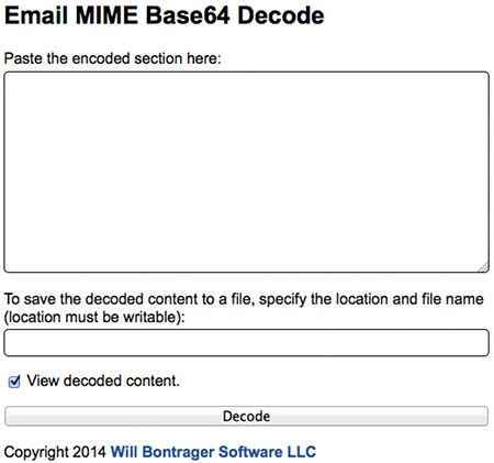 Decoding Encoded Email