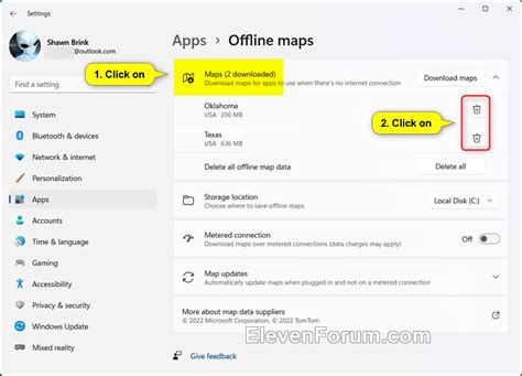 Delete Offline Maps In Windows 11 Windows 11 Forum