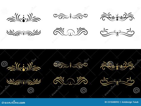 Decorative Dividers Flourish Clipart Text Divider Clipart Wedding