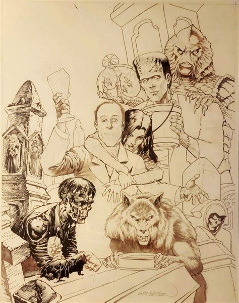 Capns Comics Movie Monsters By Berni Wrightson