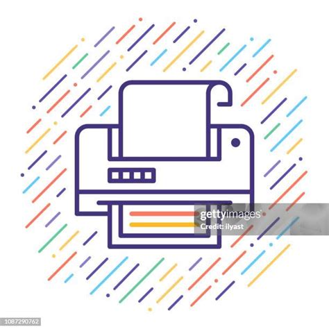 54 Label Printer Icon High Res Illustrations Getty Images