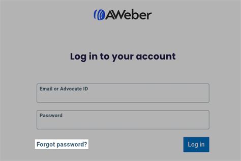 How Do I Reset My Password Aweber Knowledge Base