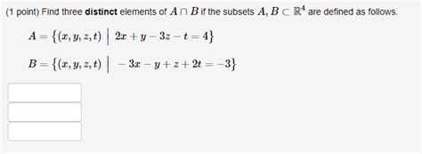 solved 1 point find three distinct elements of an bif the