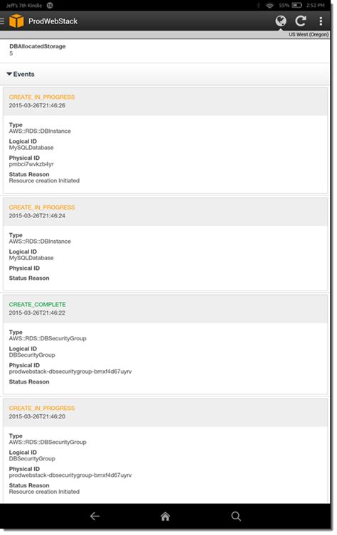 Aws Console Mobile App Update Support For Aws Cloudformation And Auto