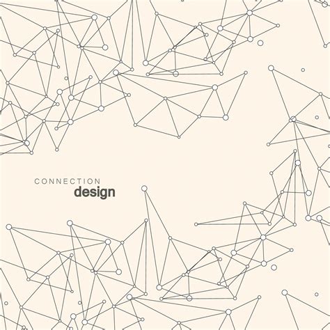 Premium Vector Abstract Network Background With Dots And Lines Geometric Connection Structure