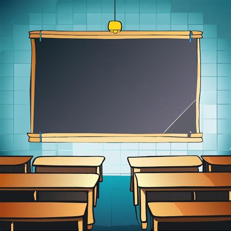 Premium Vector Empty School Class Background For Video Conferencing