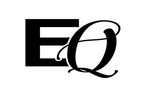 Eq Monogram Logo Graphic By Coloring Zone · Creative Fabrica