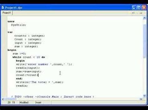 Delphi While Loops YouTube