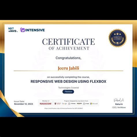 Jabili Jeeru On Linkedin Nxtwave Nxtwaveccbp Nxtwaveteam