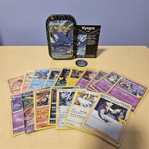 Shining Fates Kyogre Mini Tin Pokemon Celebrations Main Set In 2025