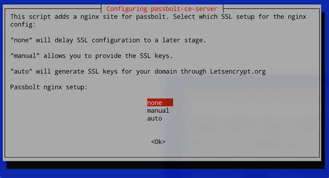 how to configure passbolt with postgresql experimental