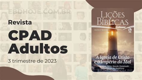 Cpad Adultos 3 Trimestre 2023 Escola Dominical