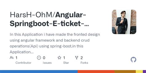 Github Harsh Ohm Angular Springboot E Ticket Booking Crud Application In This Application I