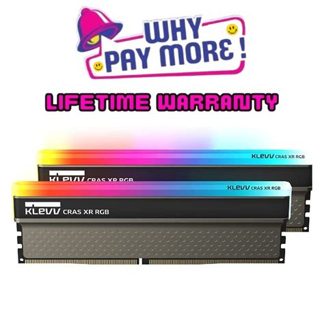 Klevv Cras Xr Rgb 16gb Ddr4 3600mhz 4000mhz เดสก์ท็อปสําหรับเล่นเกม Ram 8gb X 2 ชุด Shopee
